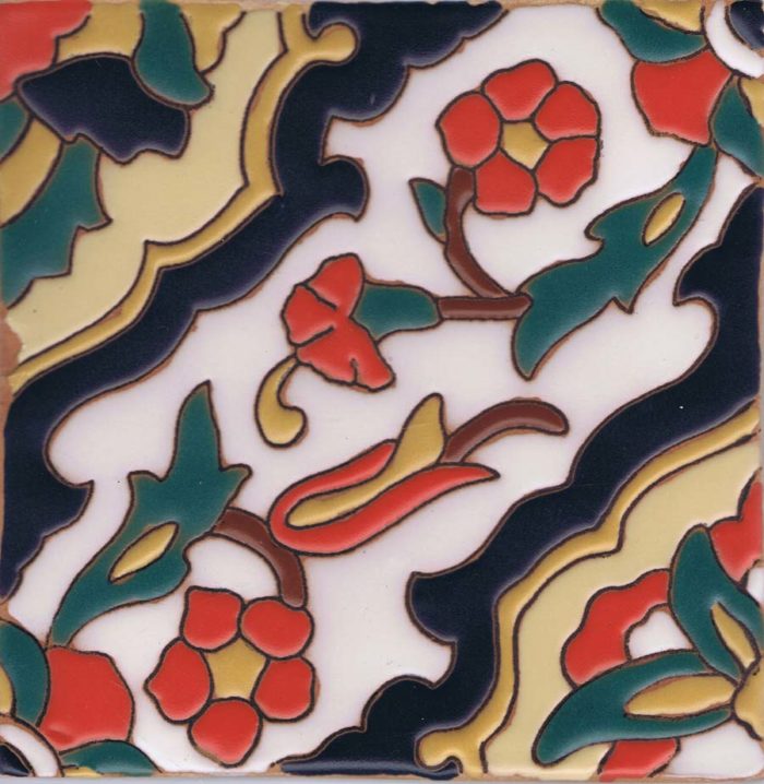 CS-100 Hand Painted Tile | Mizner Tile Studio