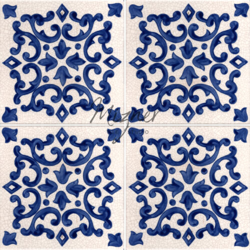 HP-514 Hand Painted Tile | Mizner Tile Studio