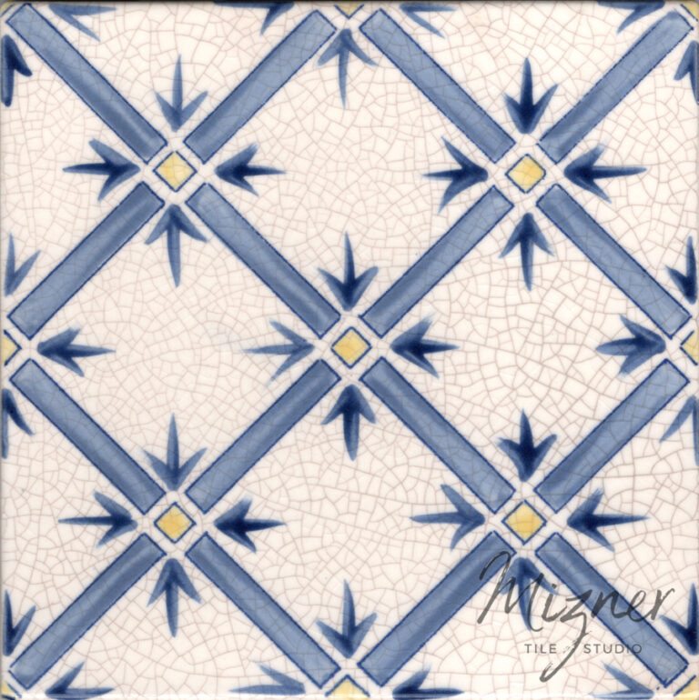 HP-524 Hand Painted Tile | Mizner Tile Studio