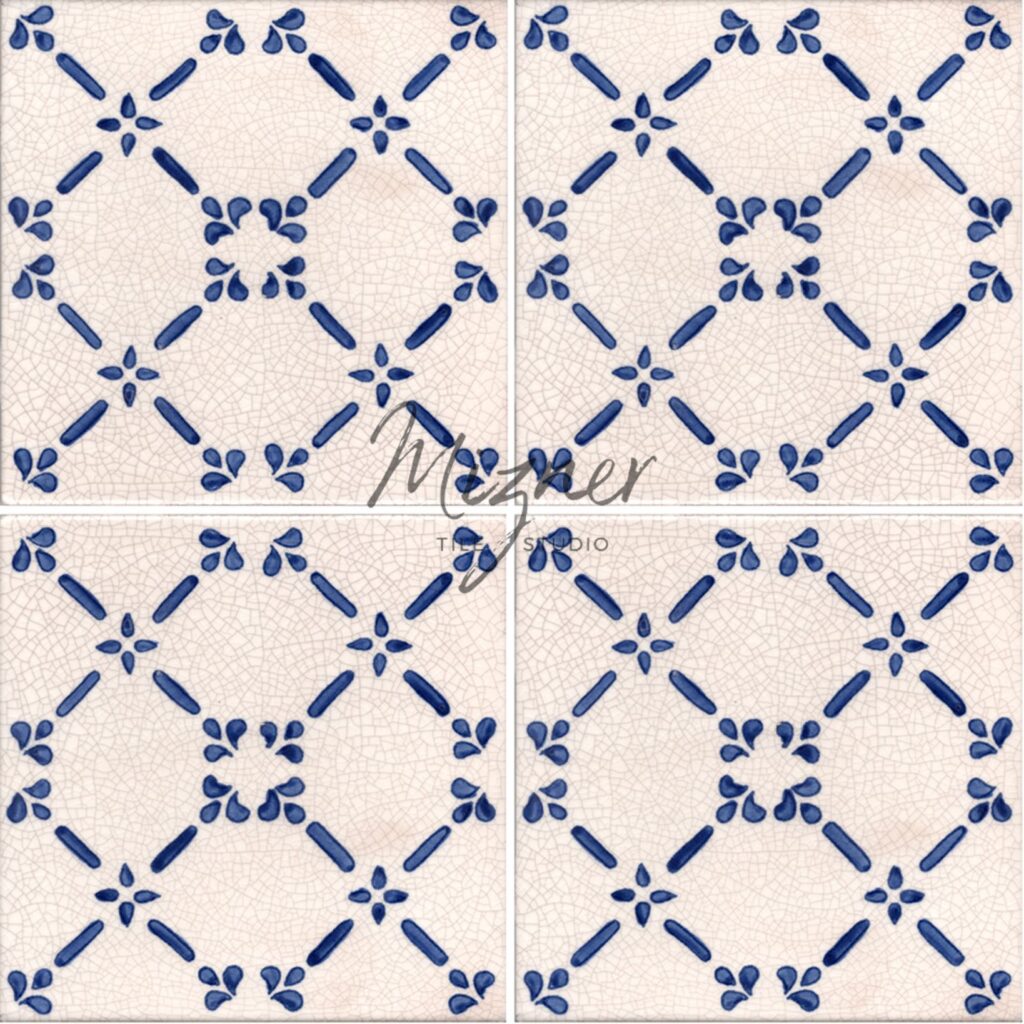 HP-537 | Hand Painted Tile - Mizner Tile Studio