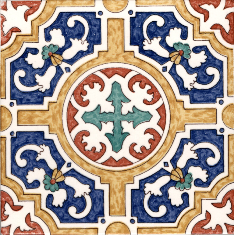 HS-65 Hand Painted Tile | Mizner Tile Studio