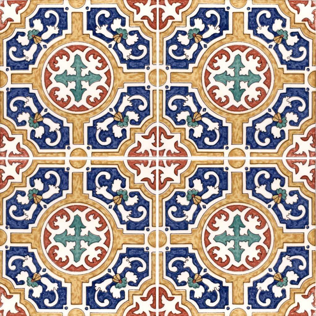 HS-65 Hand Painted Tile | Mizner Tile Studio