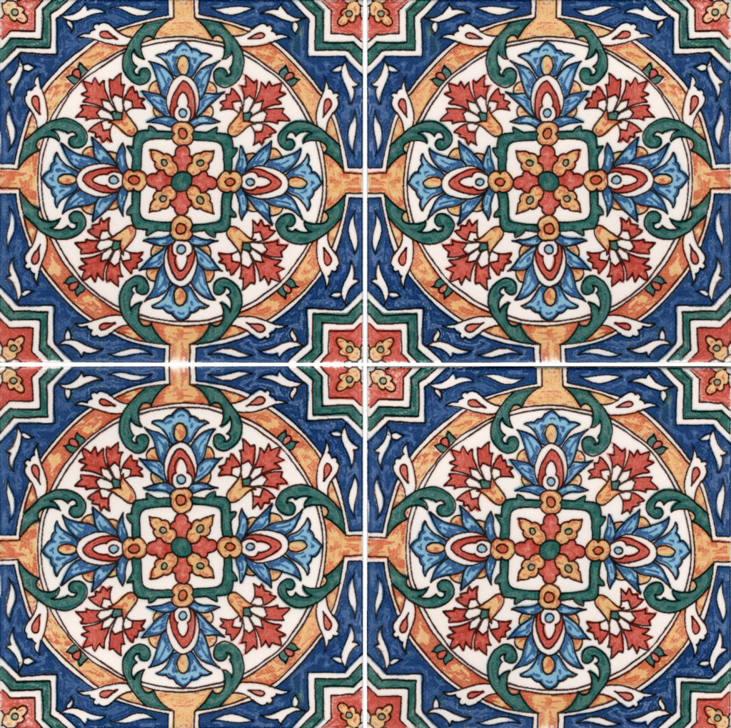 HS-60 Hand Painted Tile | Mizner Tile Studio