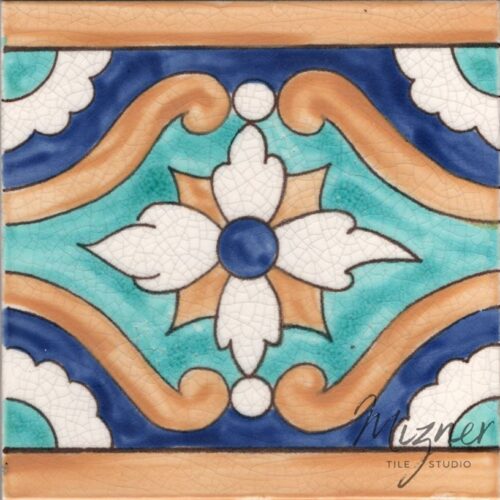 HP-558 | Hand Painted Tile - Mizner Tile Studio